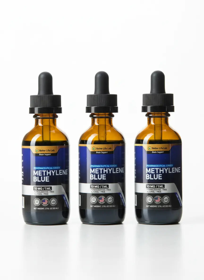 Pharmaceutical Grade Methylene Blue 3-Pack – USP Certified | Better ...